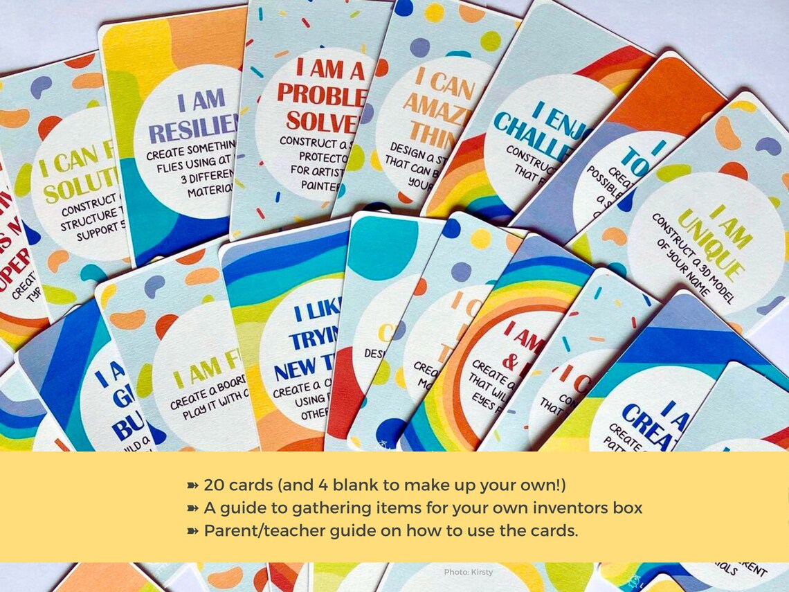 Creative Activity Cards & Positive Affirmations 6-9 Yrs Printable First ...