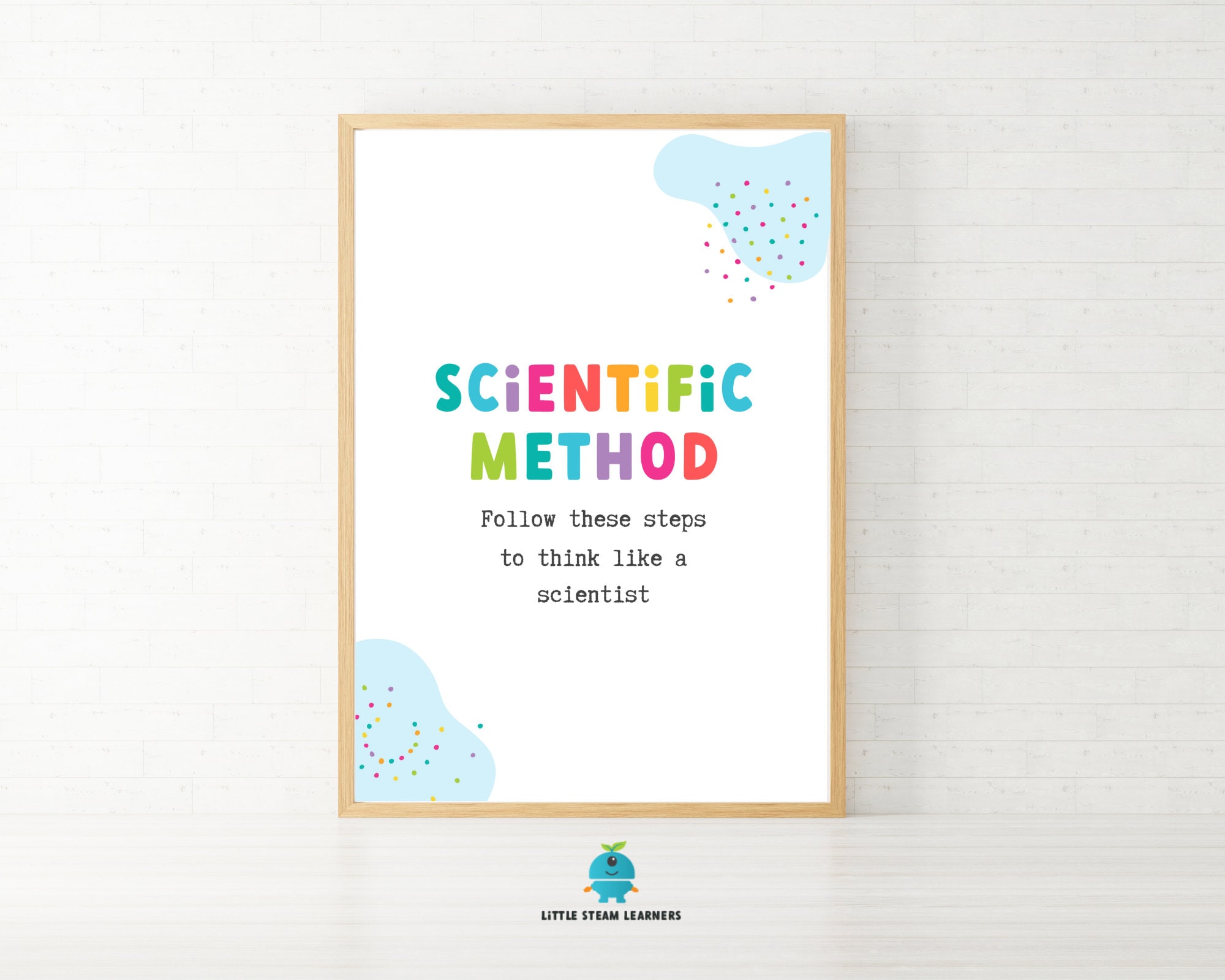 Carteles del aula del método científico, arte de la pared del aula ...