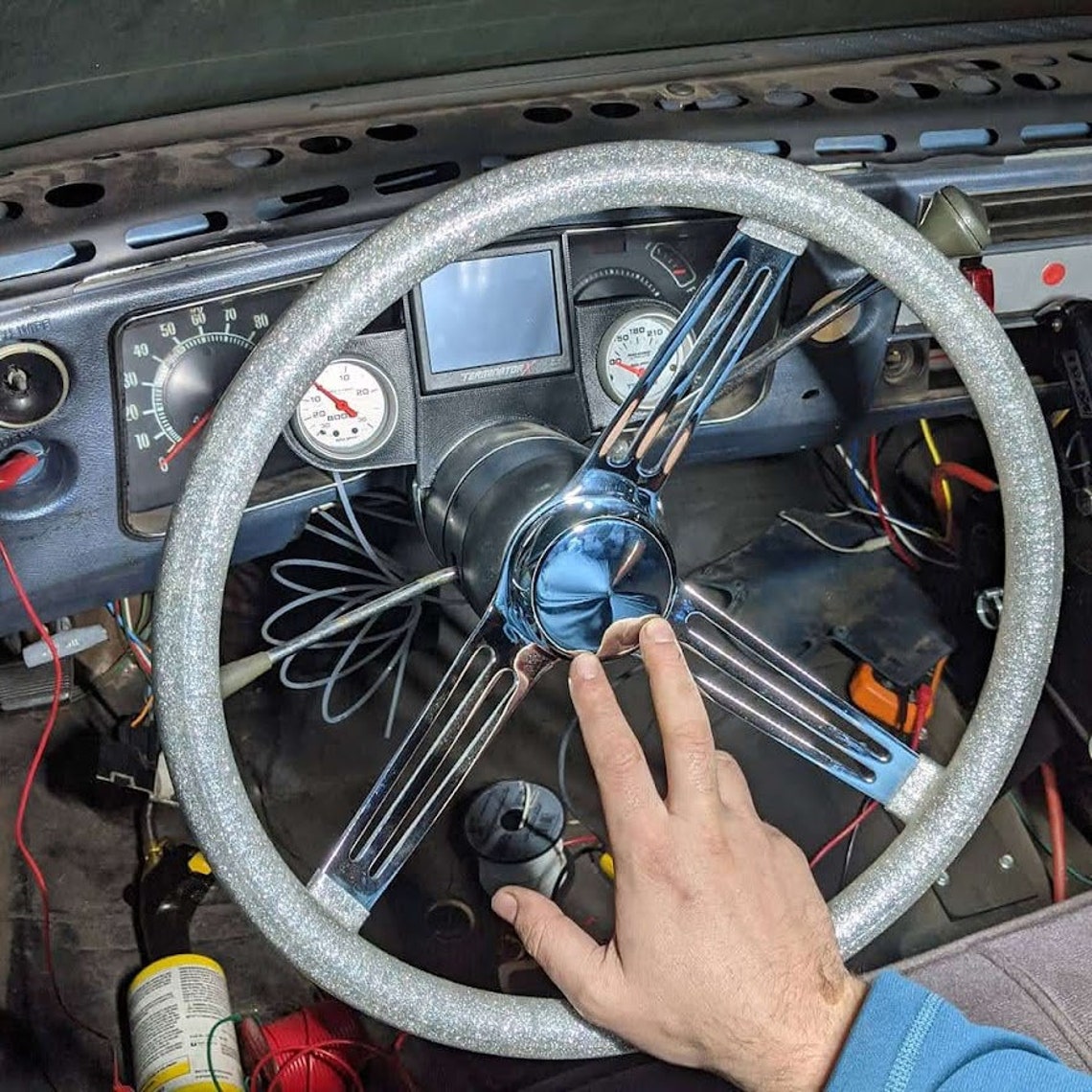 Customizable Steering Column Mount for Holley Terminator X 3.5" Screen ...