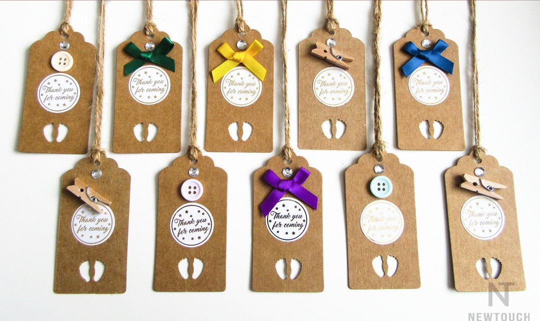 10 Baby Party Favour Tags/ Baby Shower Tags - Etsy