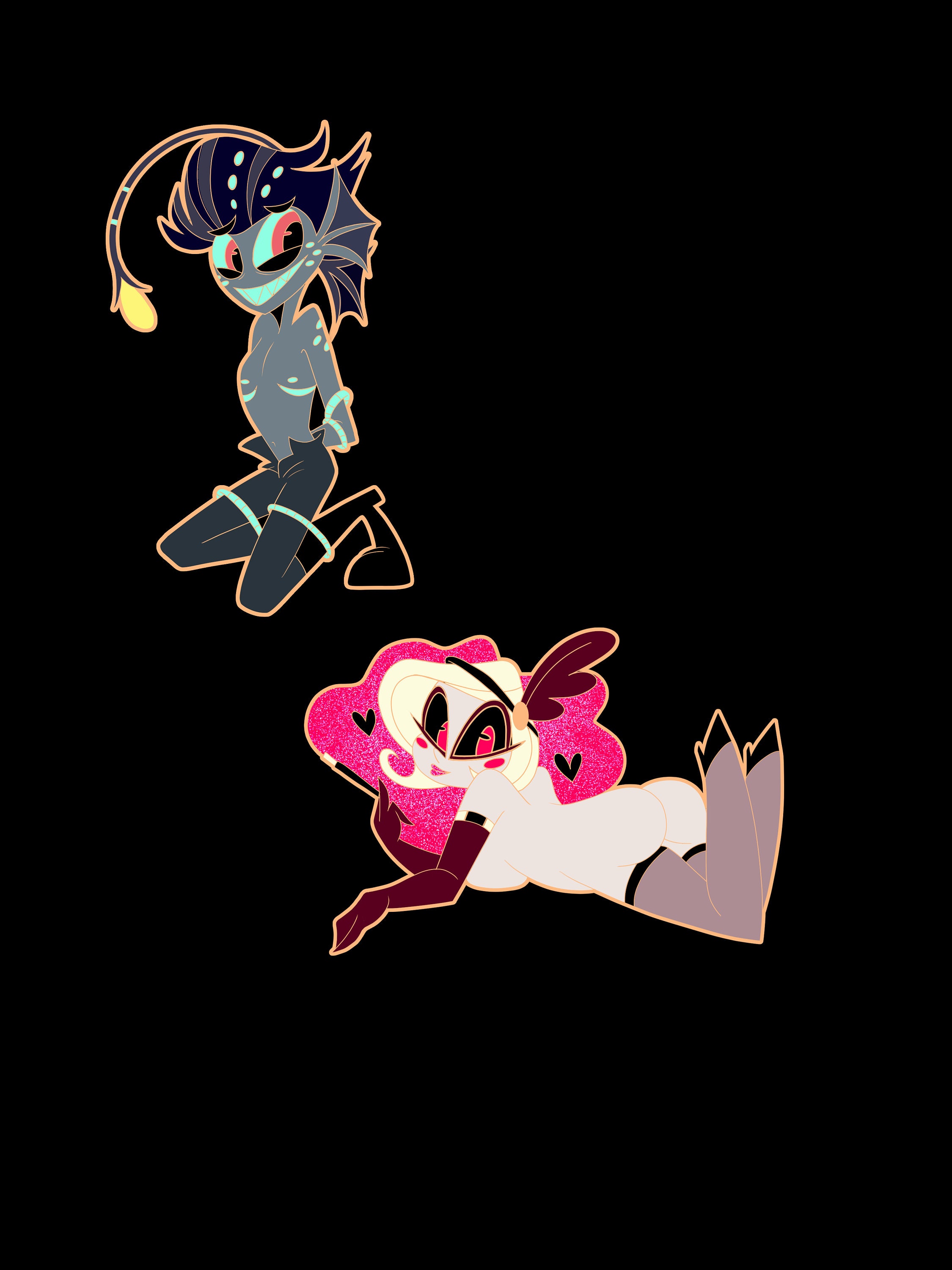Hazbin Hotel Fan Made Mature Lewdy Pin Up Enamel Pins Wave Ten Etsy Uk