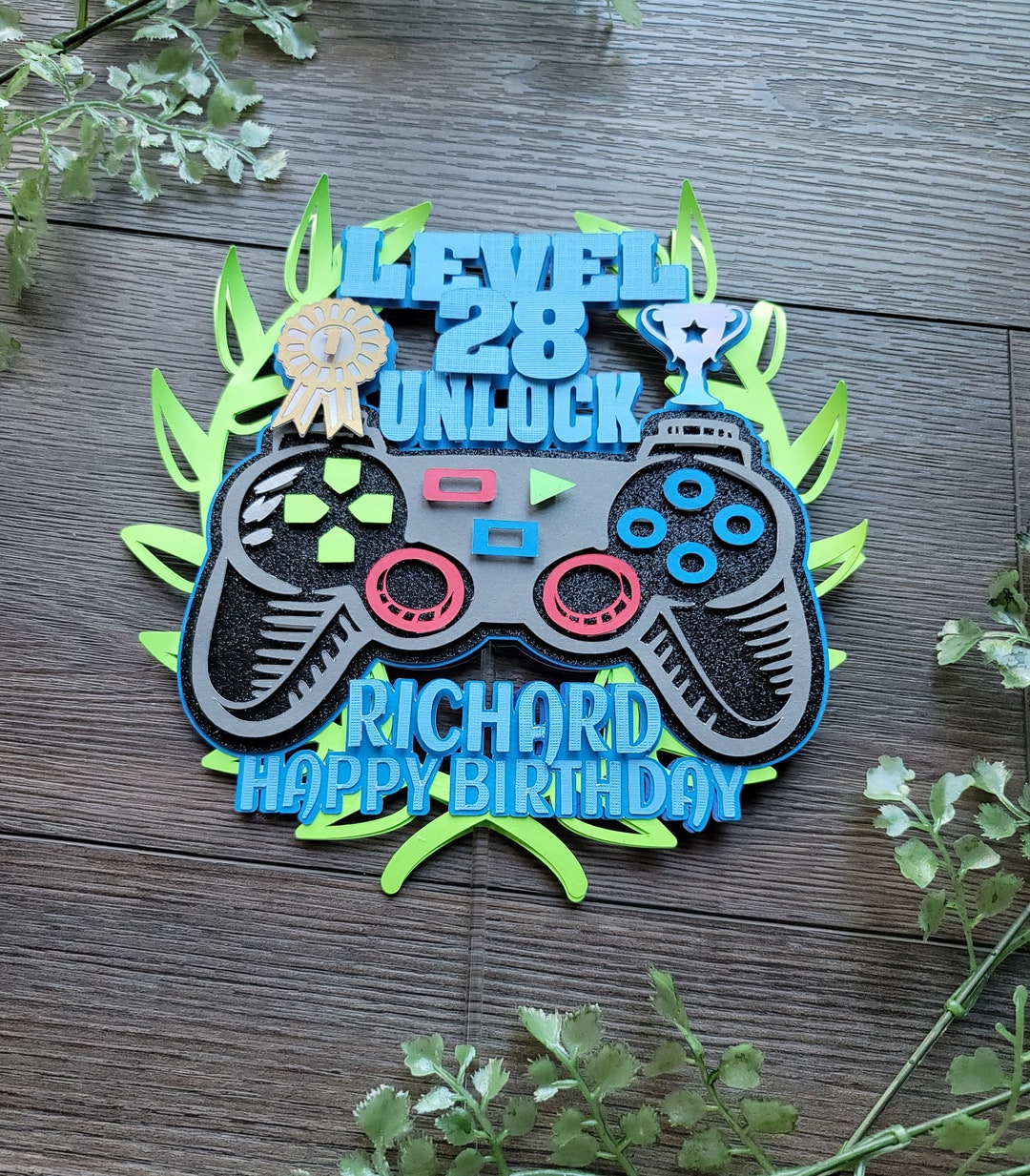 Gamer Cake Topper Console Nintendo Wii Playstation - Etsy