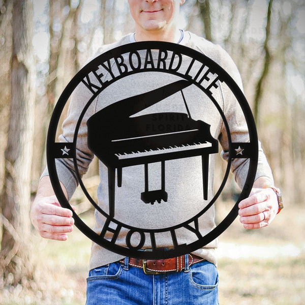 Piano Keyboard Metal Wall Art - Etsy