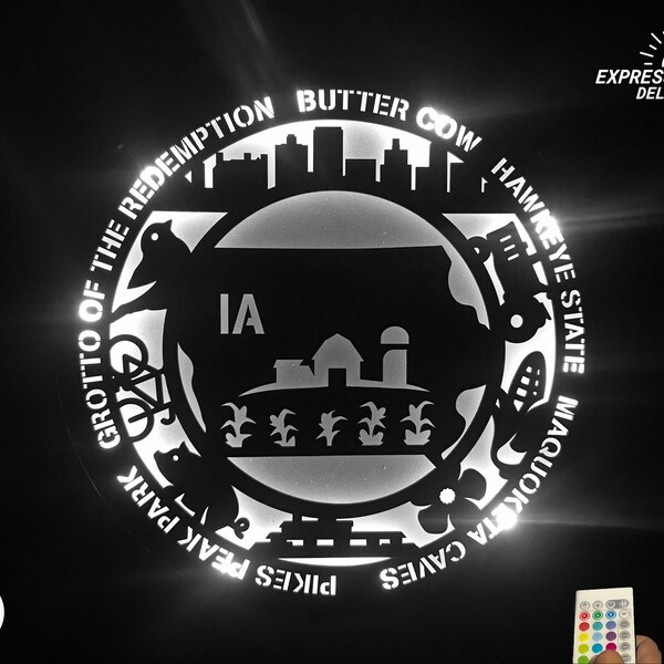 Iowa Hawkeyes Neon Sign - Etsy