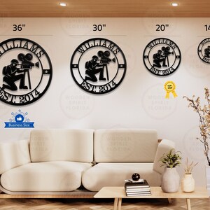 Custom Film Enthusiast Wall Art Personalized Metal Cameraman Decor ...