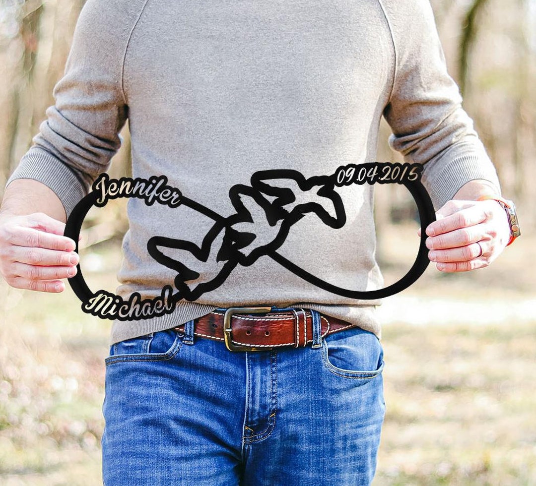 Custom Bird Infinity Love Sign Ideal Wedding, Engagement, or ...