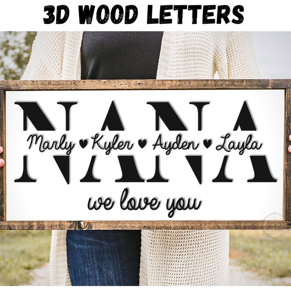 Nana Wall Sign - Etsy