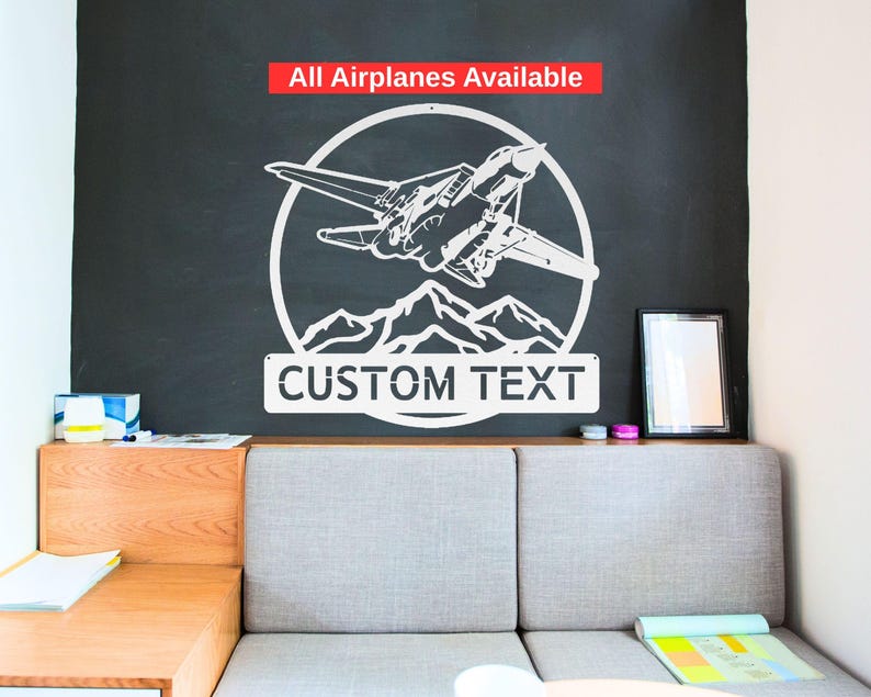 Custom Metal Air Force Jet Sign – Military Aviation Decor - Etsy