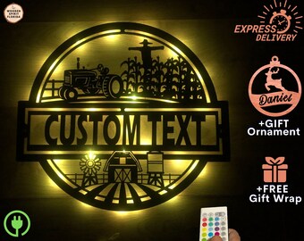 Led Tractor Sign - Etsy