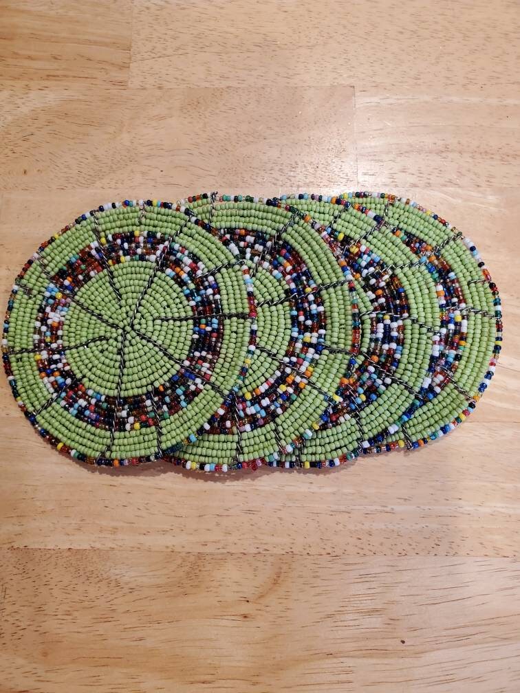 Beaded Coasters - Etsy