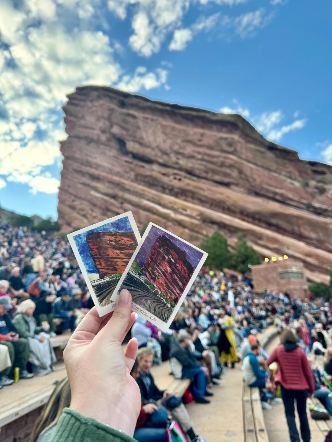Red Rocks Sticker Daytime - Etsy