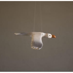 Seagull Handcrafted Seagull Wooden Mobile Perfect for Beach House Decor ...