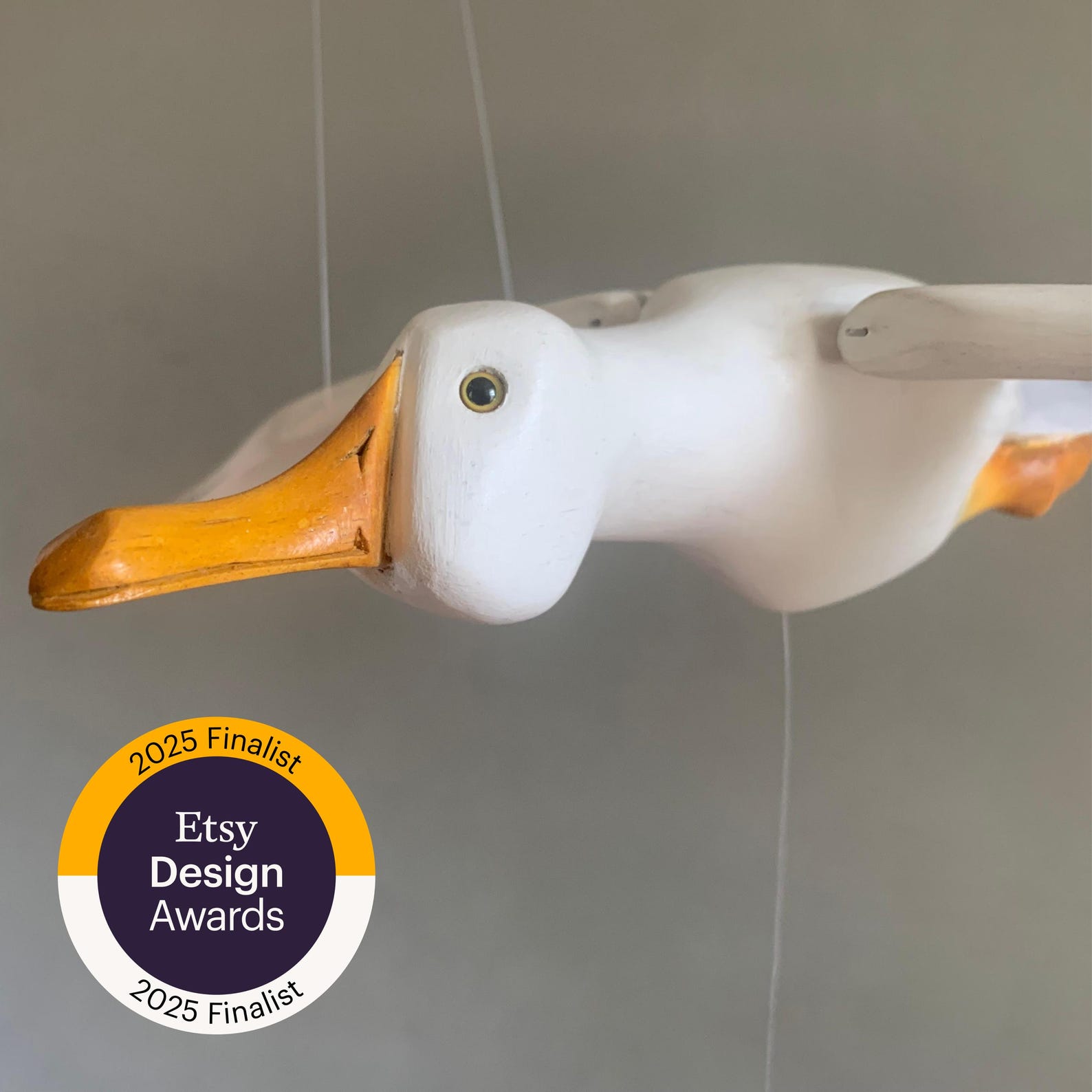 Seagull Handcrafted Seagull Wooden Mobile Perfect for Beach House Decor ...