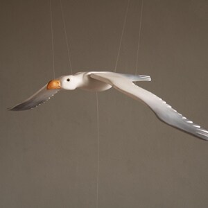 Seagull Handcrafted Seagull Wooden Mobile Perfect for Beach House Decor ...