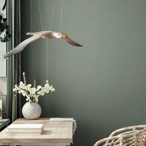 Seagull Handcrafted Seagull Wooden Mobile Perfect for Beach House Decor ...