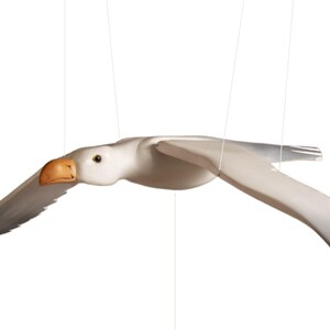Seagull Handcrafted Seagull Wooden Mobile Perfect for Beach House Decor ...