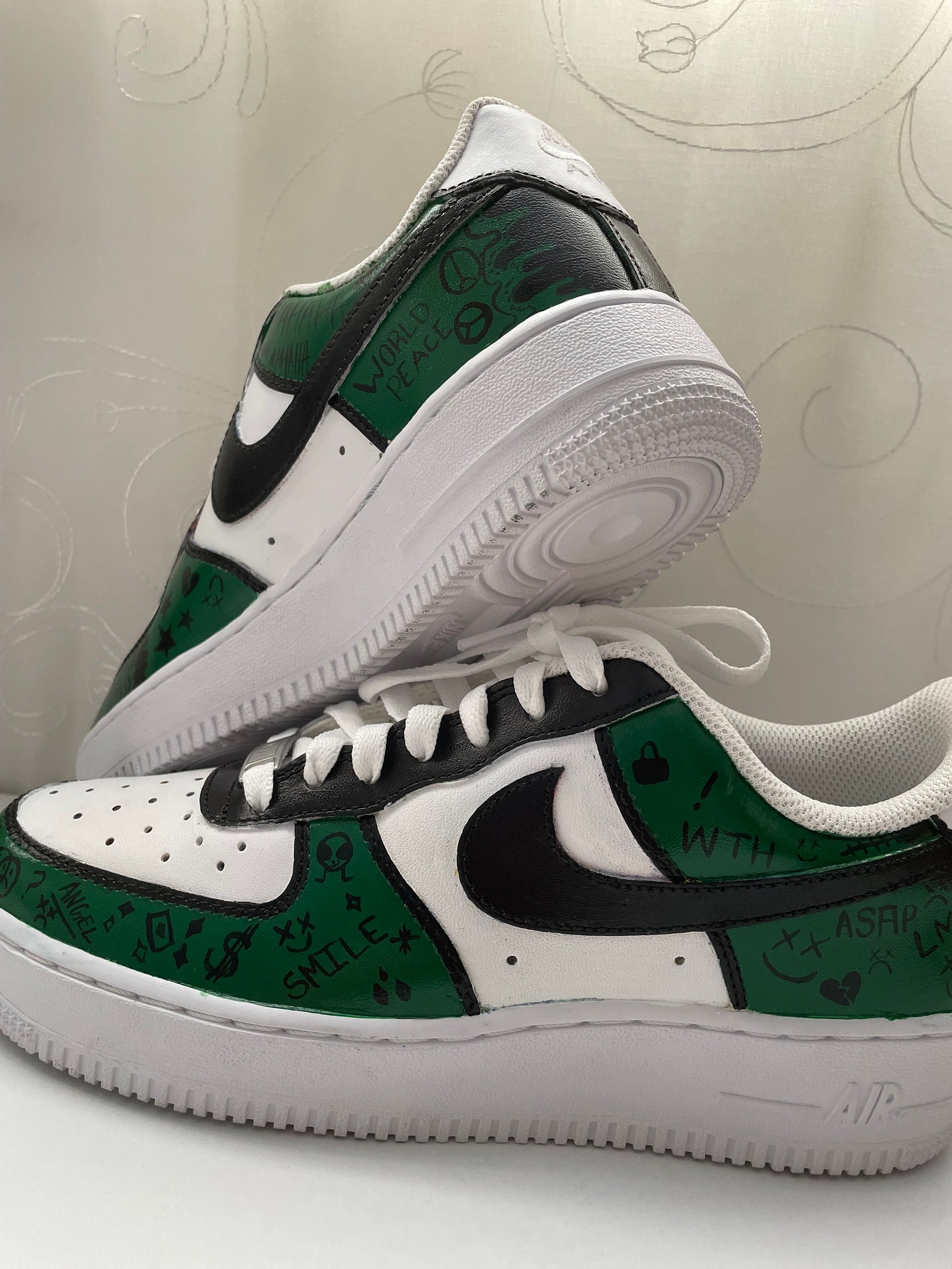 Custom Doodle Nike Air Force 1s - Etsy