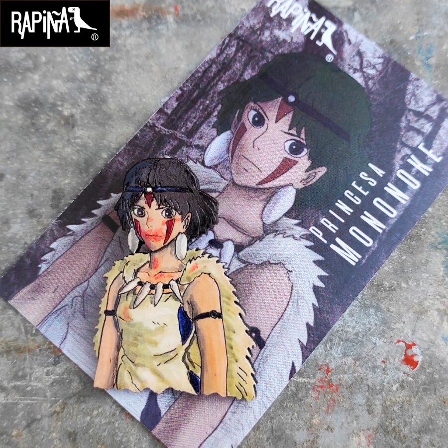 Mononoke Princess Pin Ghibli Pin Studio Ghibli Pin Hand - Etsy
