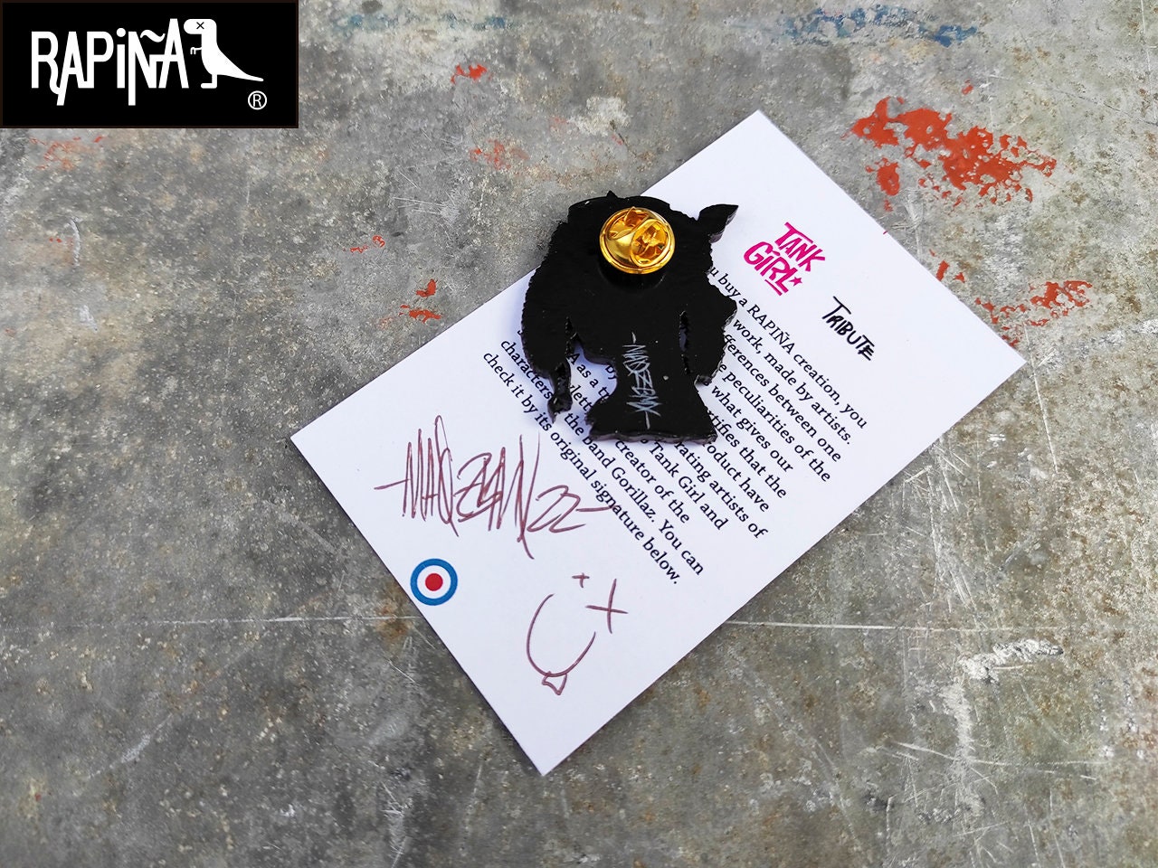 Tank Girl Pin Gorillaz Hand Painted by Mexican Artists - Etsy