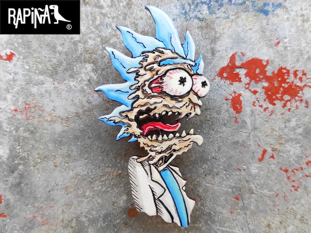 Rick and Morty, Pin, Hand Painted, Rick, Pin Collection, Anime, Anime ...
