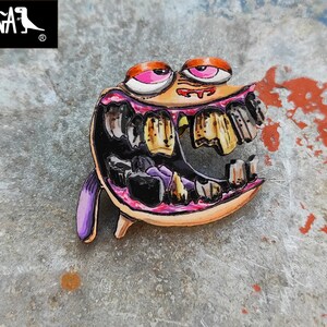 Ren and Stimpy Collection, Pin, Hand Painted Pin, Ren and Stimpy ...