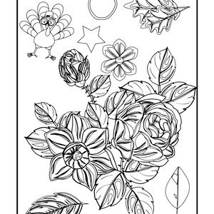 Thanksgiving Coloring Pages for Kids - Etsy