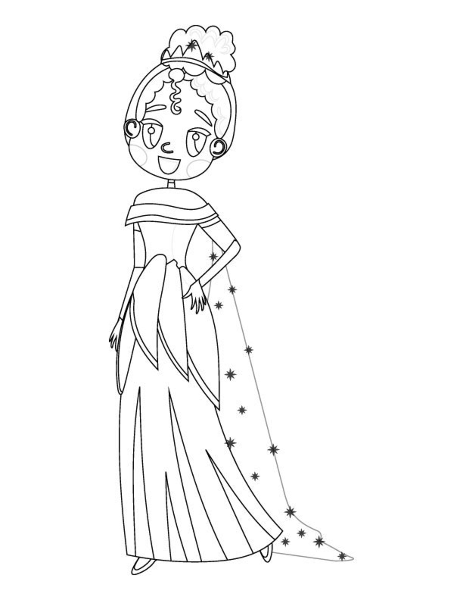 Princess Coloring Pages for Kids, Printable Coloring Pages for Kids ...