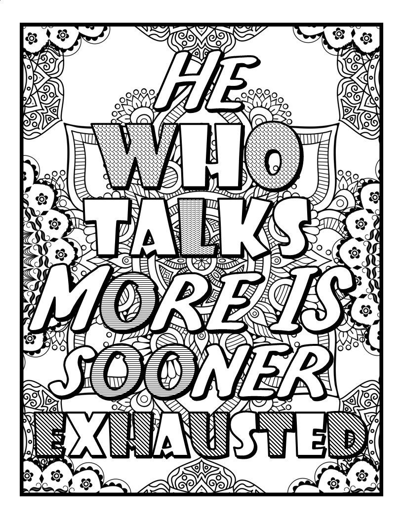 Inspirational Quotes: an Adult Coloring Book With Motivational Sayings ...