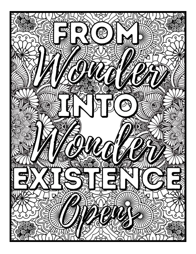 Inspirational Quotes: an Adult Coloring Book With Motivational Sayings ...