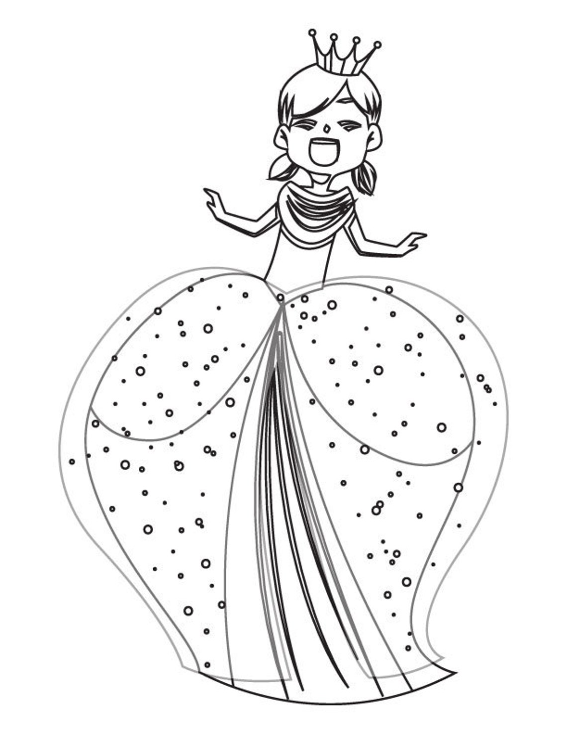 Princess Coloring Pages for Kids, Printable Coloring Pages for Kids ...