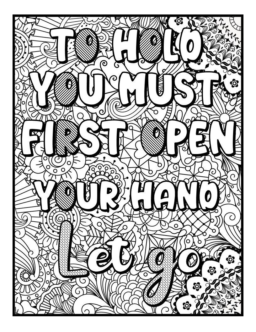 Inspirational Quotes: an Adult Coloring Book With Motivational Sayings ...