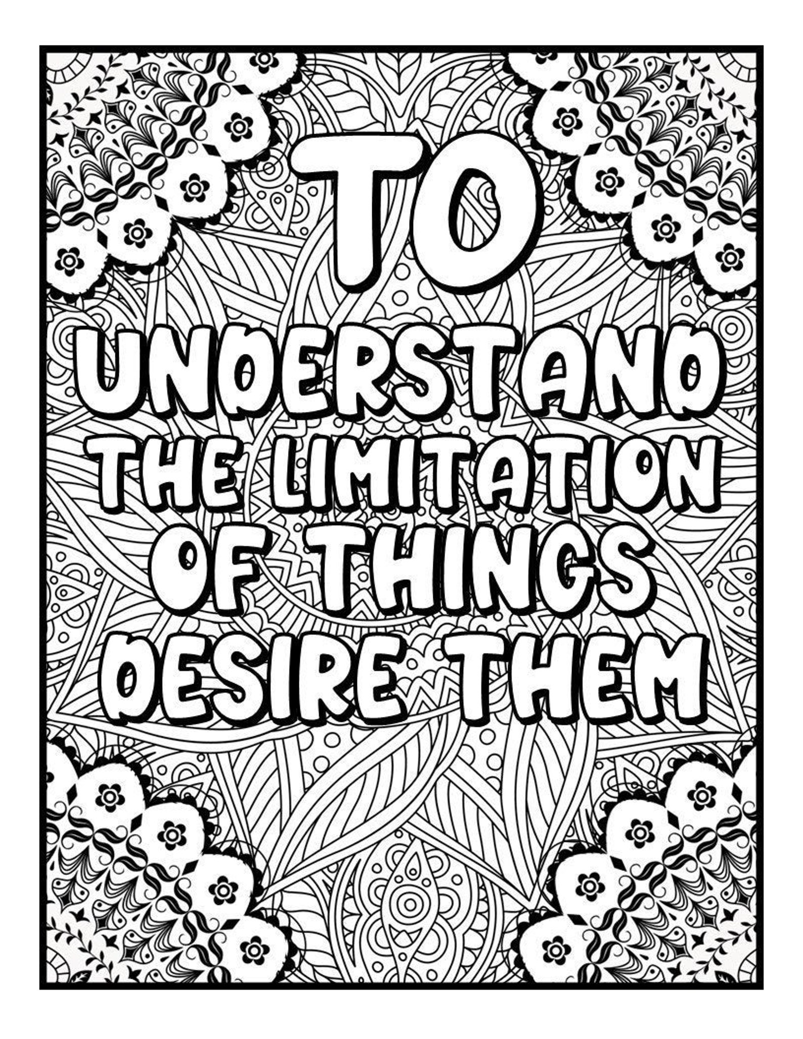 Inspirational Quotes: an Adult Coloring Book With Motivational Sayings ...