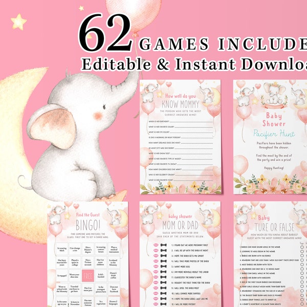 Elephant Baby Shower Decorations - Etsy