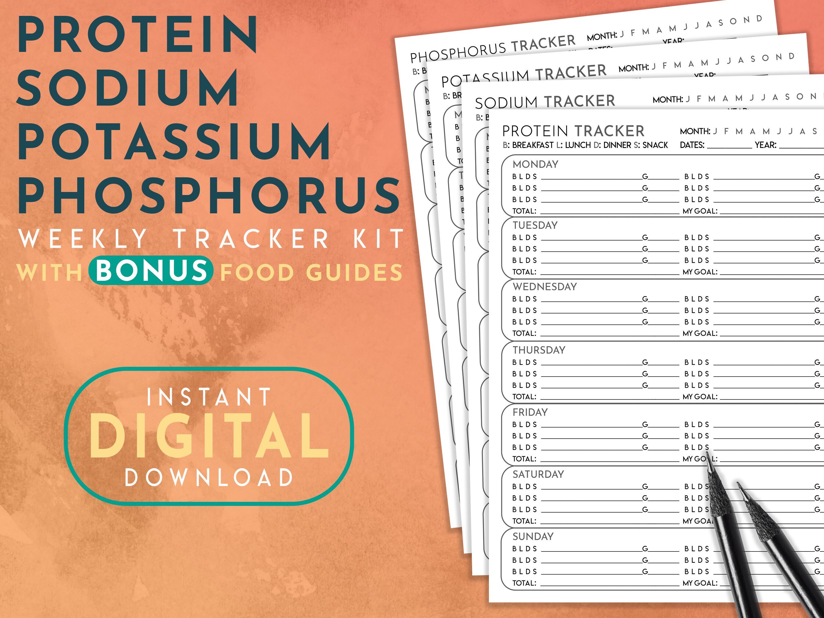 Chronic Kidney Disease Diet - Track Protein, Sodium, Potassium ...