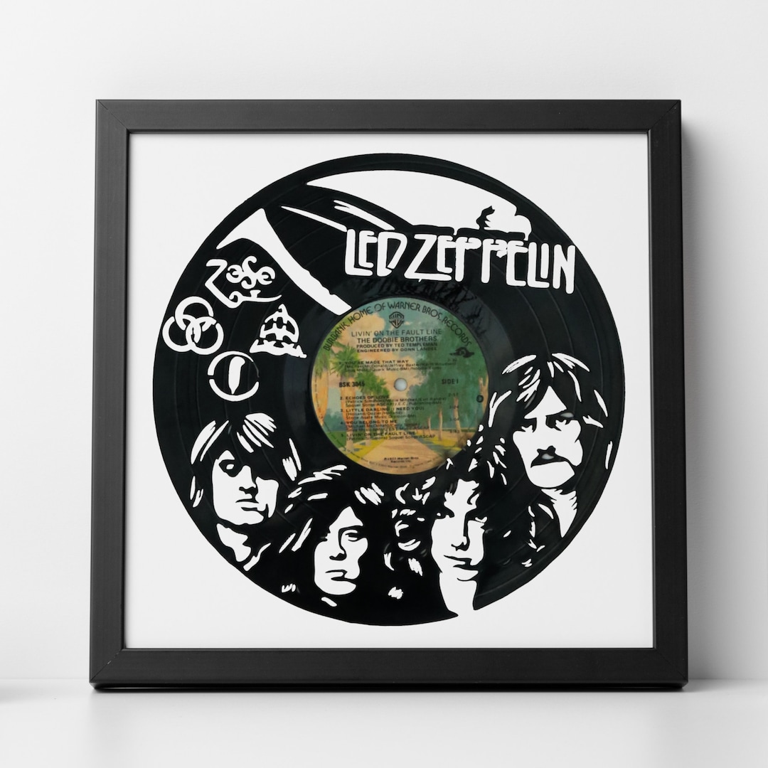 Led Zeppelin 2 - Carved Vinyl Record Art | Wall Art | Room Decor ...