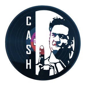 Johnny Cash 1 - Carved Vinyl Record Art | Wall Art | Room Decor ...