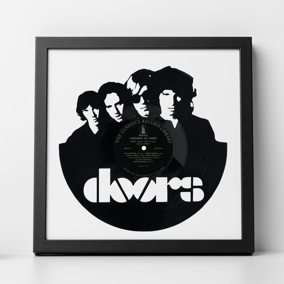The Doors 2 - Rock Music Band - Carved Vinyl Record Art | Wall Art ...