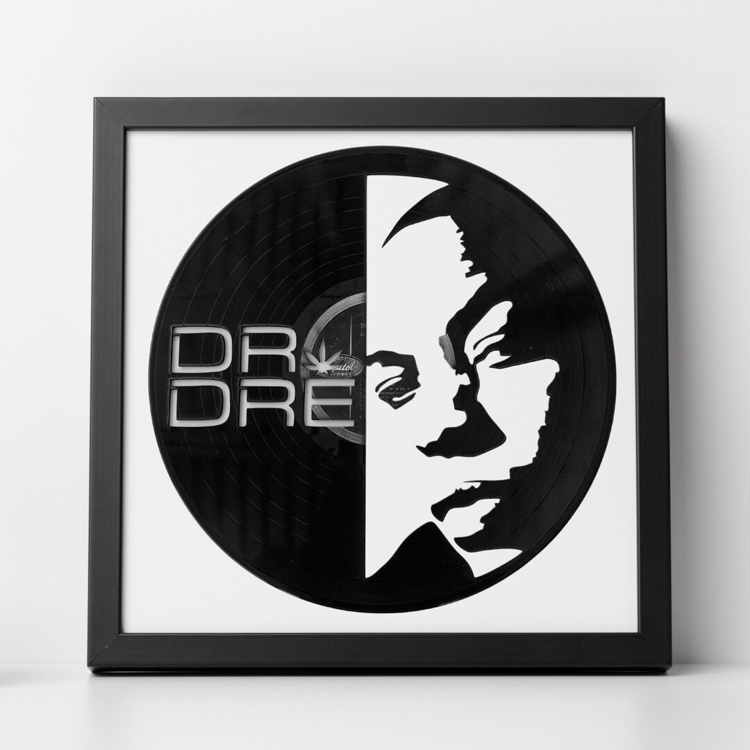 Dr. Dre Portrait - Carved Vinyl Record Art | Wall Art | Room Decor ...