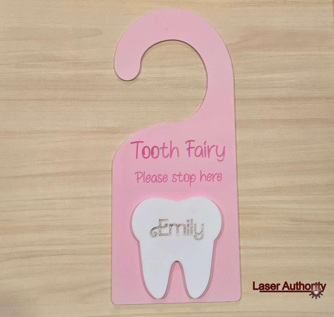 Tooth Fairy Door Hanger Laser Engraving and Cutting File, Instant ...