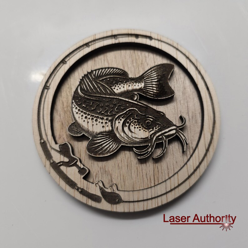 Fisherman Coasters, Laser Engraving and Cutting File, Instant Download ...