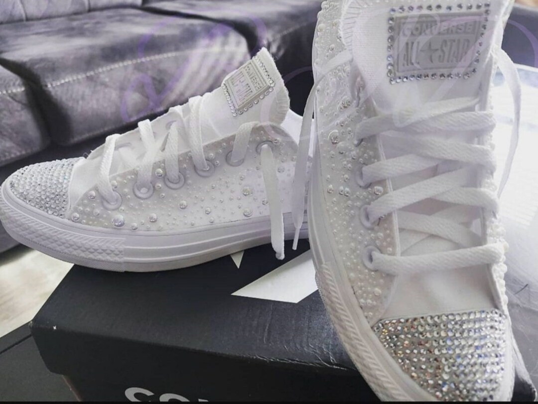 Custom BLINGED OUT Converse - Etsy