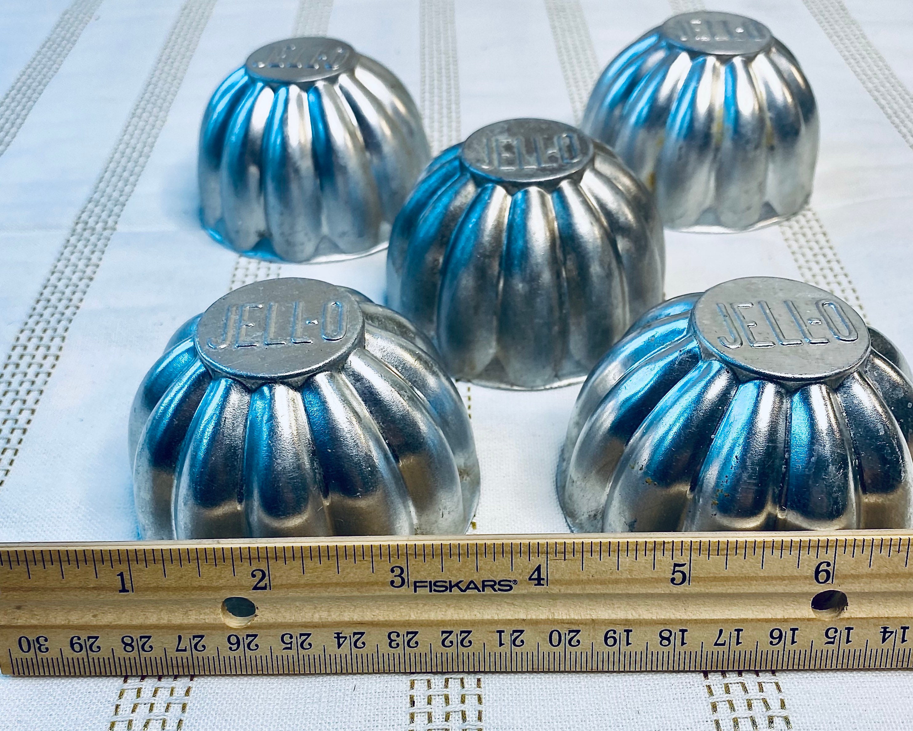 Set of 5 Vintage Metal Jell-o Molds Aluminum Jello Molds - Etsy
