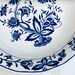 Vintage 1960s Ironstone Serving Bowl With Blue Bonnet Pattern, Made in ...