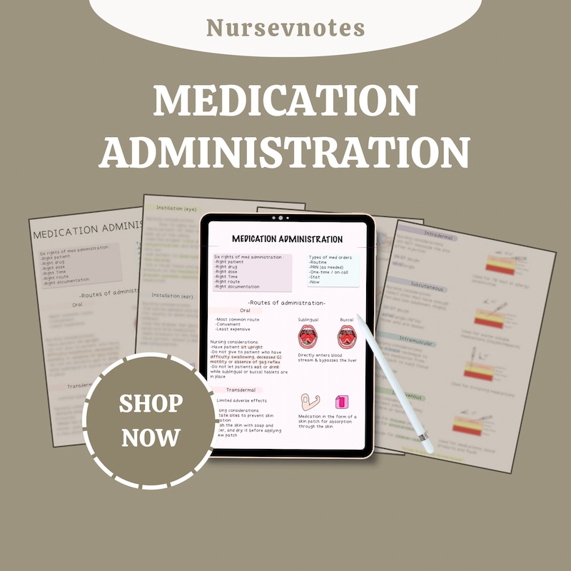 Nursing Study Guides - Etsy