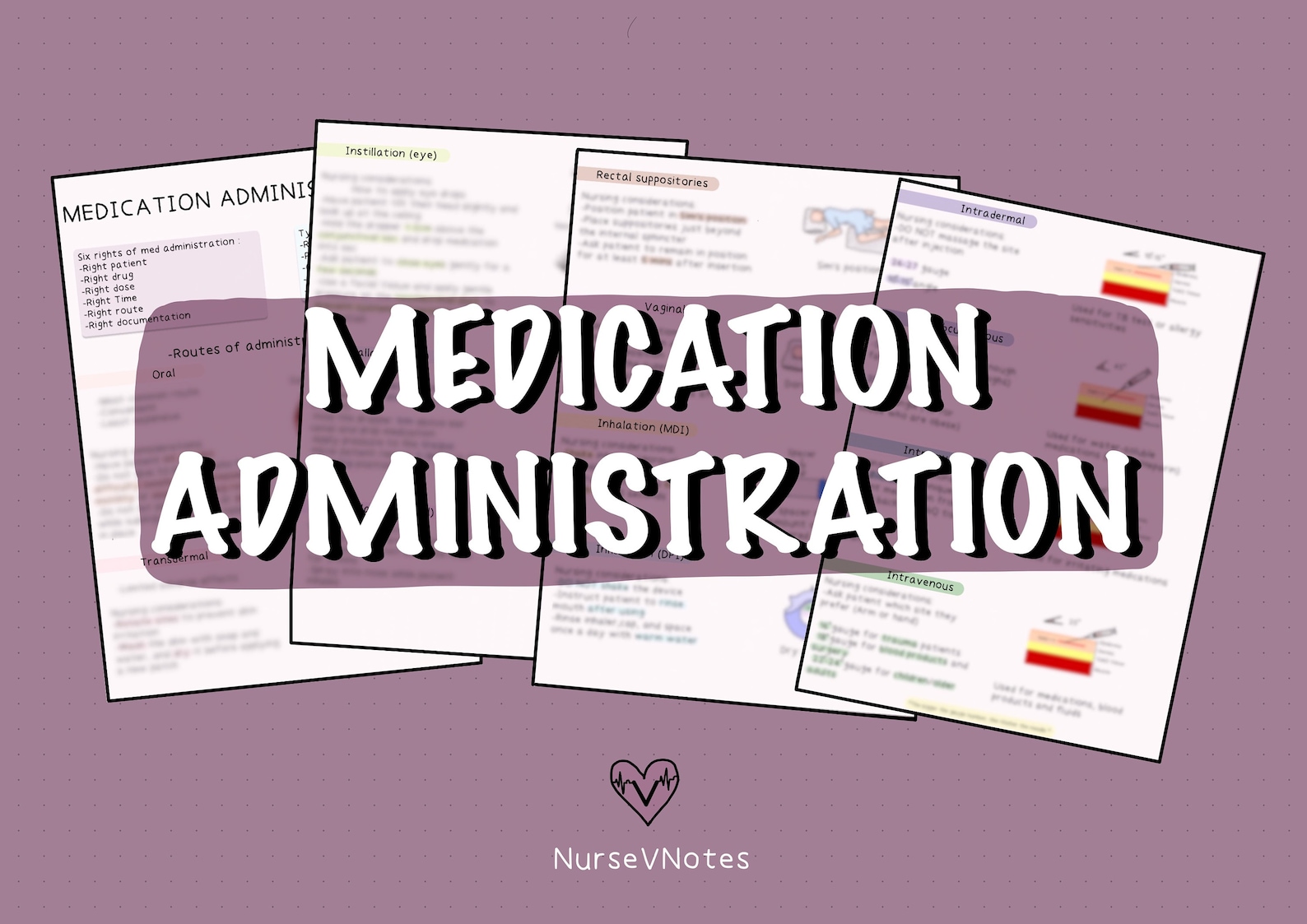 Medication Administration Nursing Study Guide 4 Pages - Etsy