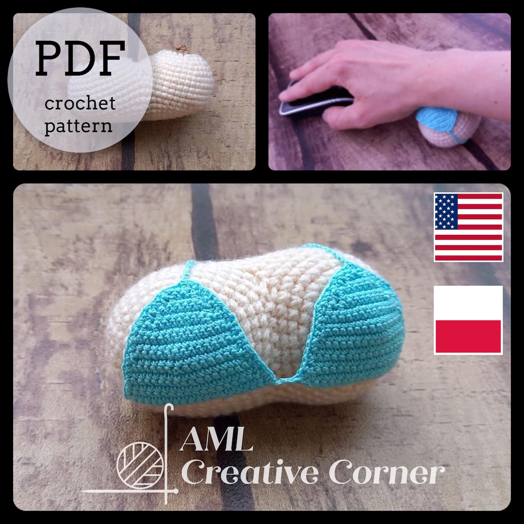 Amigurumi Crochet Wrist Rest Cushion Pad Pillow - Pattern PDF ENG PL - Etsy