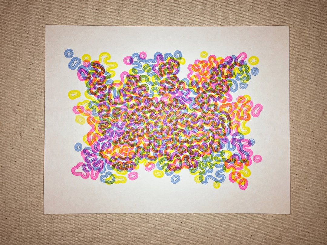 CMY – 3D Risograph Art Print With Glasses - Etsy