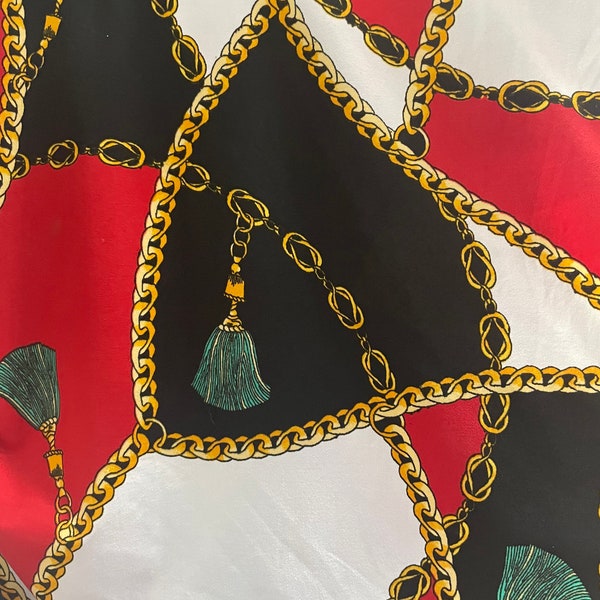 Chain Print Fabric - Etsy