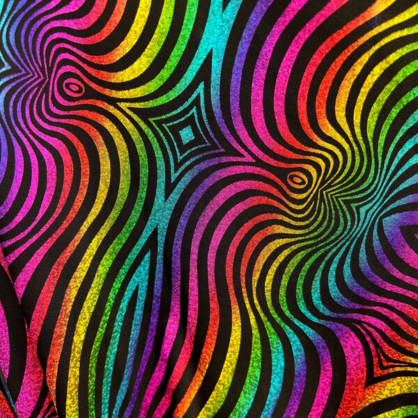 Rainbow Fabric by the Yard - Etsy