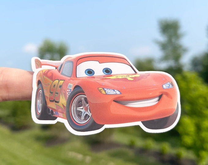 Disney Pixar Cars Sticker | Lightning Mcqueen Ka-chow Clear Sticker ...